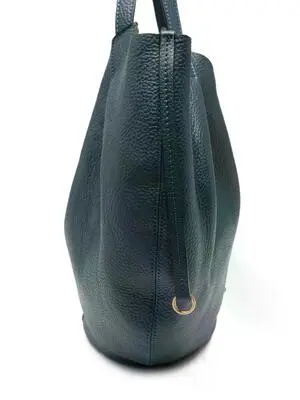 THE BRIDGE Grained-leather Tote Bag