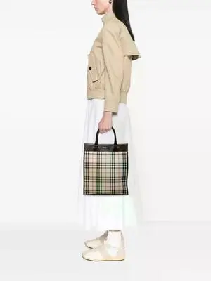 Burberry 2000-2017 House Check Canvas Tote Bag