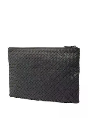 BOTTEGA VENETA 2012-2026 Nappa Intrecciato Zip Clutch Bag