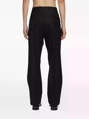 SALON C. LUNDMAN Double-pleat Flannel Trousers