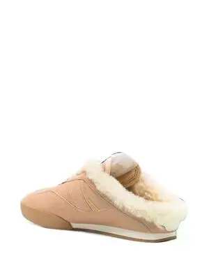 Chloé Kick Shearling-lined Sneakers