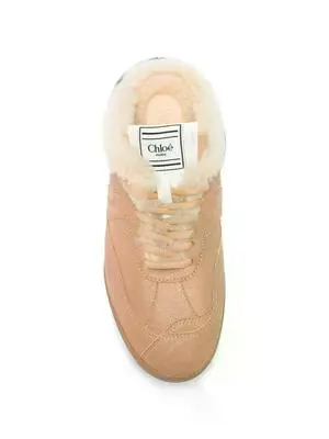 Chloé Kick Shearling-lined Sneakers