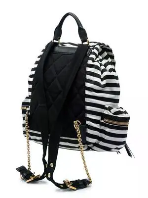 Burberry 2000-2017 Medium Striped Nylon Runway Backpack
