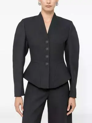 NISSA Tailored Wool V-neck Jacket