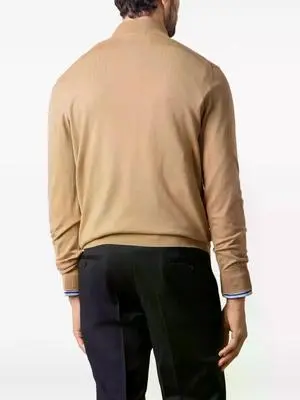 Brooks Brothers Half-zip Mock-neck Sweater