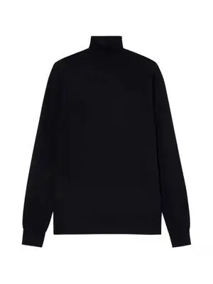 Brooks Brothers Merino Wool Turtleneck Sweater - Black