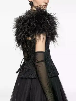 NISSA Midi Tulle Corset Dress