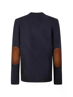 Prada Wool And Suede Sweater