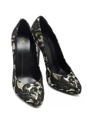 GIUSEPPE ZANOTTI Lace Pointed-toe Pumps