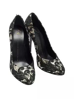 GIUSEPPE ZANOTTI Lace Pointed-toe Pumps