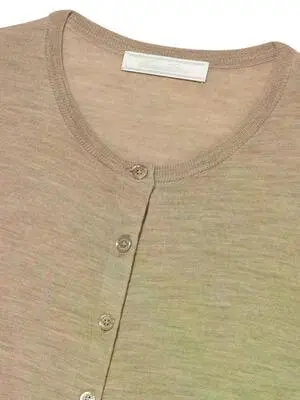 Brooks Brothers Crew-neck Cardigan - Neutrals