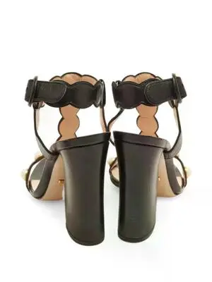 Gucci Scalloped Pearl-embellished Sandals