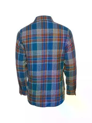 Gucci Bird-embroidered Plaid Shirt