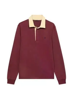 Brooks Brothers Corduroy-collar Logo-embroidered Polo Shirt - Red