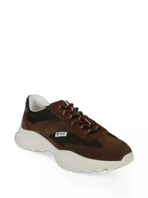 Prada Mesh Fabric And Suede Sneakers