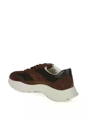 Prada Mesh Fabric And Suede Sneakers