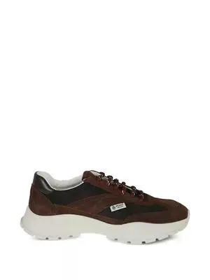 Prada Mesh Fabric And Suede Sneakers - Brown