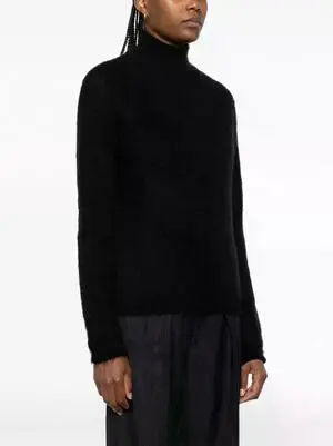 Alberta Ferretti Brushed-effect High-neck Jumper