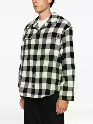AMI Paris Check-pattern Flap-pocket Overshirt