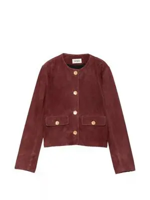 ARMA Lorenne Goat-suede Jacket - Red