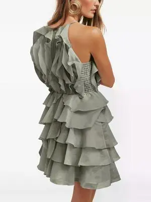 Aje Cleo Ruffled Mini Dress