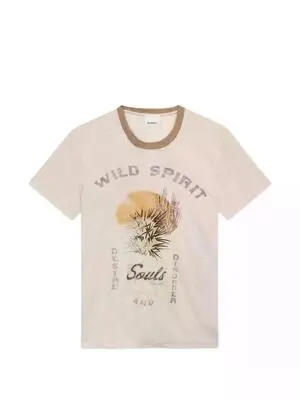 MARANT Honore Cactus-print T-shirt - Neutrals