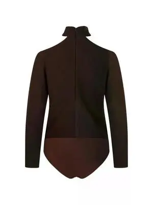 OSCAR THE COLLECTION Aimée Cut-out High-neck Bodysuit