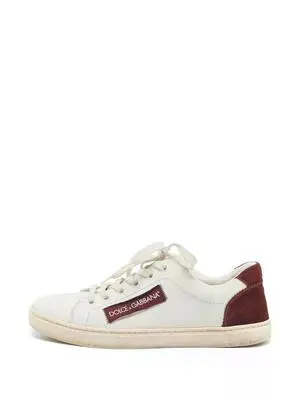 Dolce & Gabbana Portofino Lace-up Sneakers - White