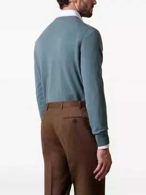 Brooks Brothers Logo-embroidered Wool Sweater