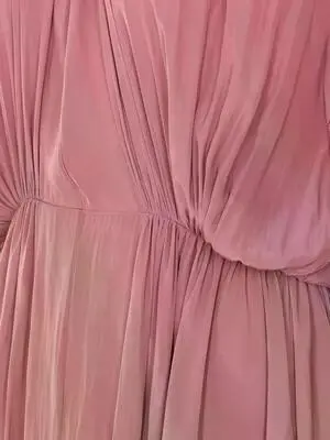 LANVIN Gathered Open-back Asymmetric Dress