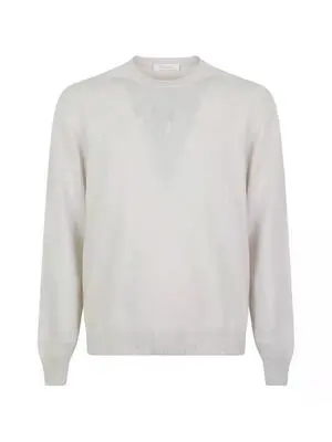 CRUCIANI Crew-neck Knitted Sweater - Neutrals