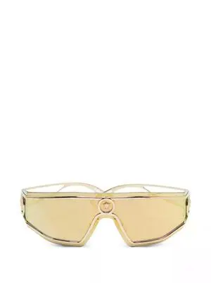 Versace Medusa-embellished Shield Sunglasses - Gold