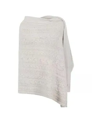 Ermanno Scervino Cable-knit Cashmere Poncho