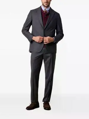 Brooks Brothers Flat-front Twill Trousers - Grey