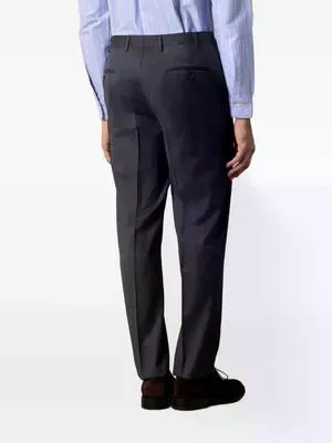 Brooks Brothers Flat-front Twill Trousers - Grey