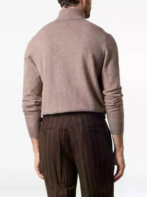 Brooks Brothers Lambswool Logo-embroidered Sweater