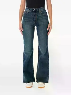 LEVI'S Ribcage Mid-wash Flared Jeans
