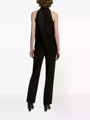 Alberta Ferretti Ruffled Lace Blouse