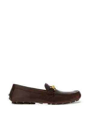 Versace Medusa Biggie Driving Loafers - Brown