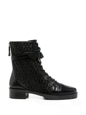 ALEXANDRE BIRMAN Clarita Quilted Combat Boots - Black