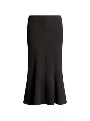 Alberta Ferretti Flared-hem Midi Skirt