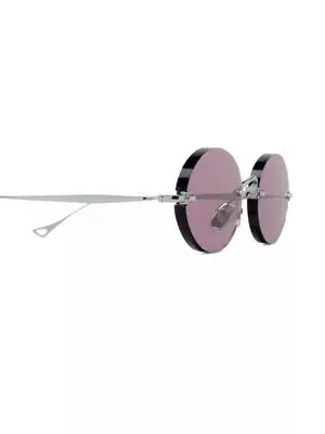 EYEPETIZER Wilmot Round-frame Sunglasses - Silver