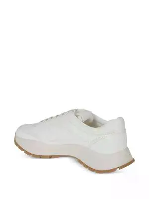 Prada Logo-plaque Leather Sneakers