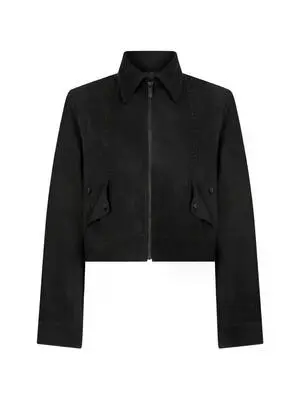 John Richmond Studded Zip-up Jacket - Black