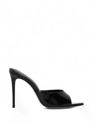 Black Suede Studio Stiletto Sandals For Women