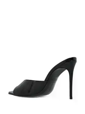 BLACK SUEDE STUDIO Jazz Patent-finish Sandals