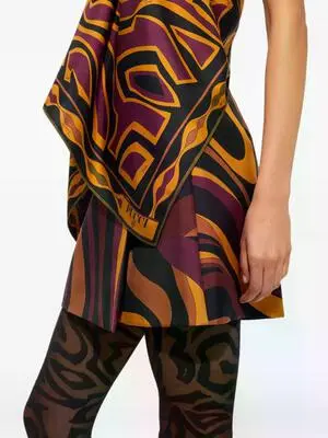 Emilio Pucci Marmo-print Silk Skirt