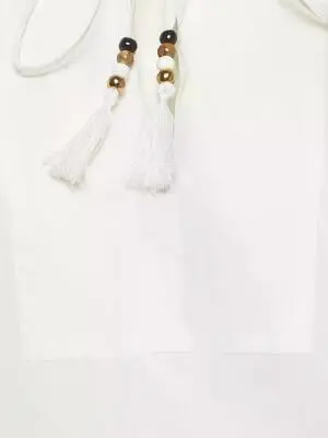 Max Mara Tassel-trim Poplin Mini Dress