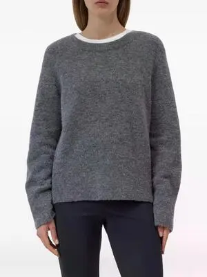 Closed Crew-neck Long-sleeve Sweater