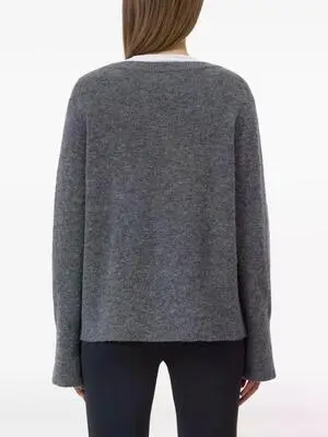 Closed Crew-neck Long-sleeve Sweater